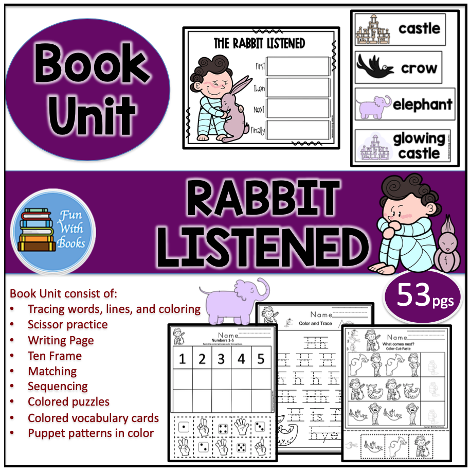 THE RABBIT LISTENED BOOK UNIT ~ Book Units by Lynn
