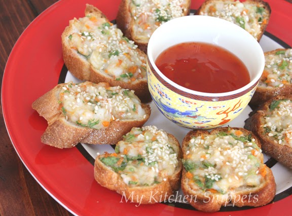 My Kitchen Snippets: Baked Shrimp Toast