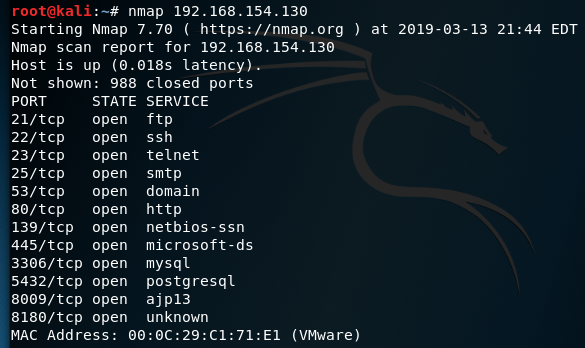 Vulnhub Metasploitable 1: Metasploit Practice for my Short Course Exam