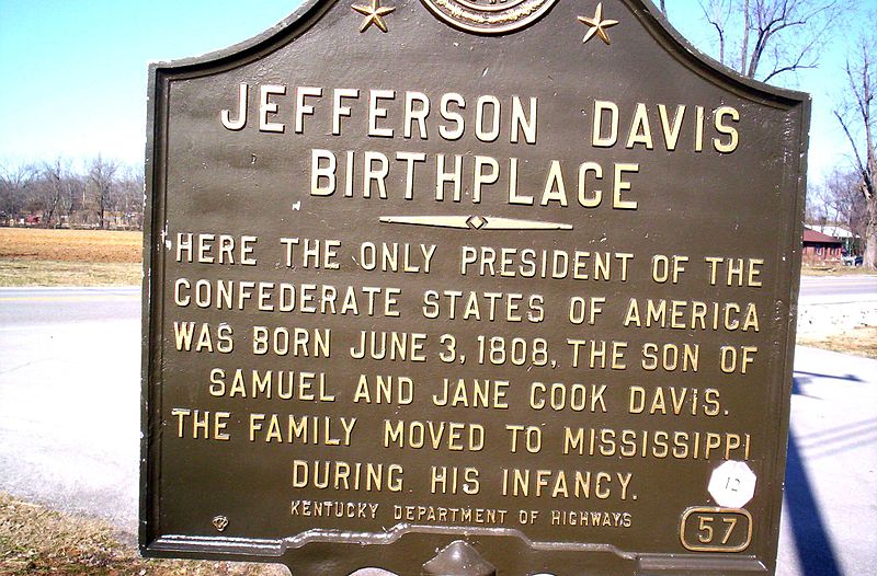 Todd County Kentucky Historic Markers America Jefferson Davis Birth Place Historic Marker