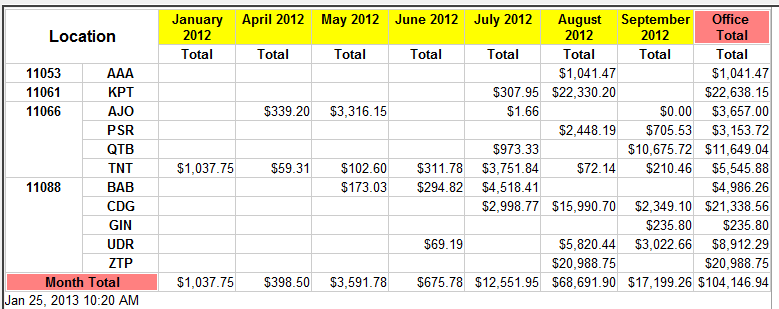 Richard Golebiowski: SQL Dynamic Pivot Tables, BIRT Cross Tab Report