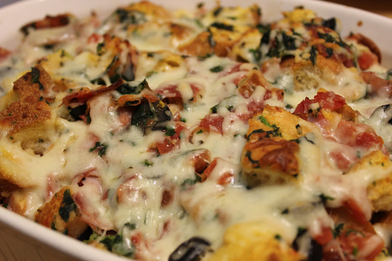THE BUSY MOM CAFE: Savory Italian Bread Pudding