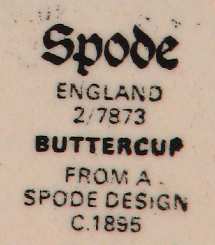 Spode History: Spode and Buttercups and Dandelions