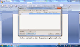 Cara membuat surat masal / mail merge pada microsoft office word