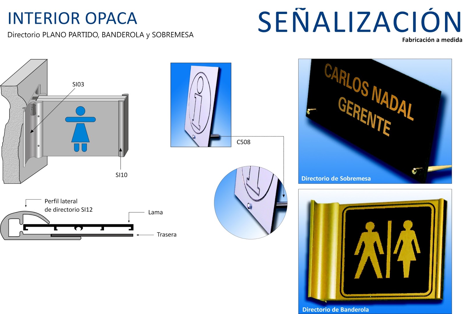 Señaletica - Materiales de construcción y Aspectos Técnico