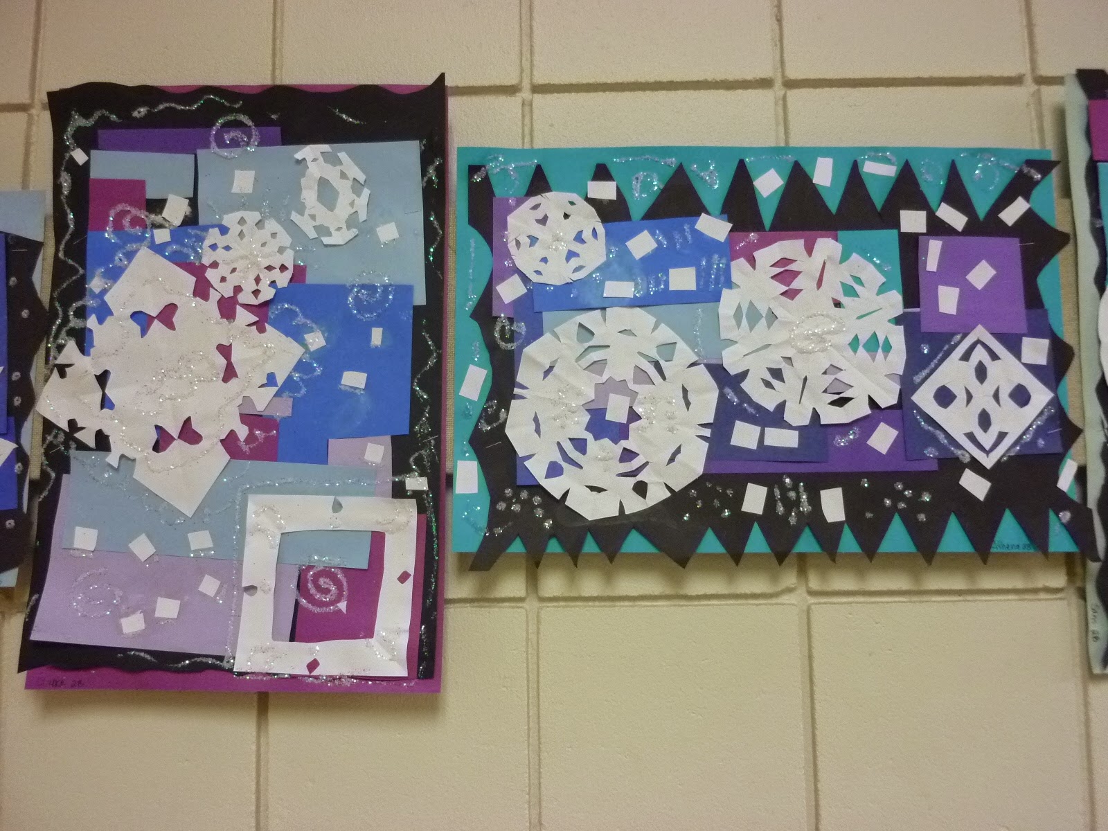Mrs. Werner's Art Room: 2nd Grade Matisse Inspired Winter Collages