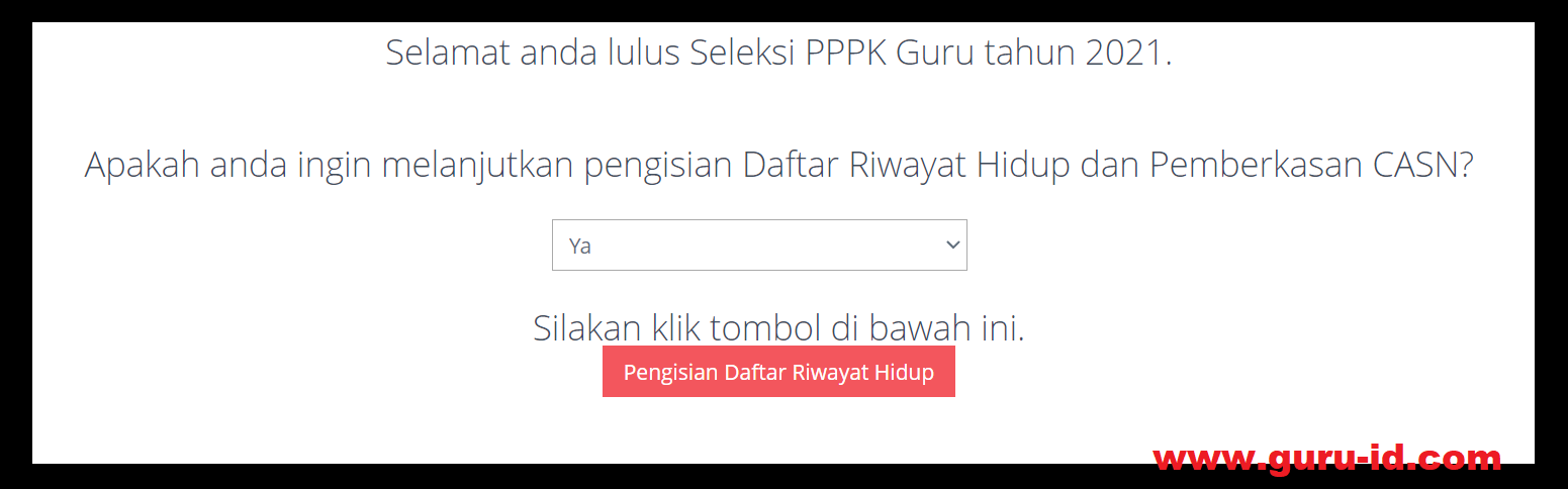 Cara Mengisi Daftar Riwayat Hidup PPPK Guru di SSCASN - Modul Ajar Kurikulum Merdeka