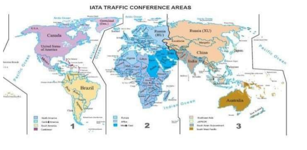 Untuk Kepentingan Dunia Penerbangan IATA Membagi Dunia Dalam Tiga Zona ...
