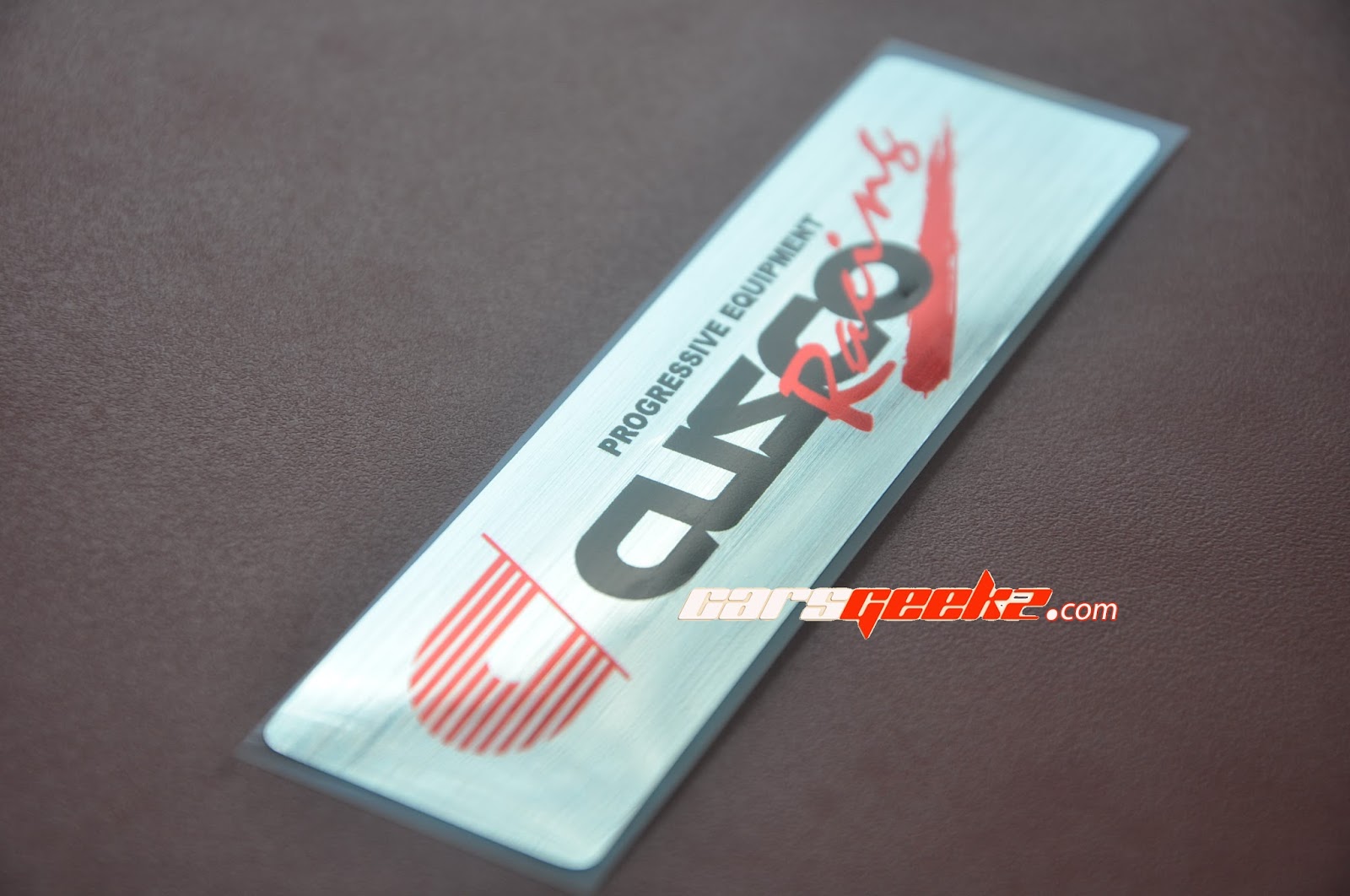 Buy Cusco Racing Progresive Equipment Chrome Sticker Silver Brush ...