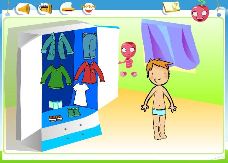 "EXPLORADORES DE APRENDIZAJE": JUEGO INTERACTIVO: "¿NOS VESTIMOS SOLOS?"