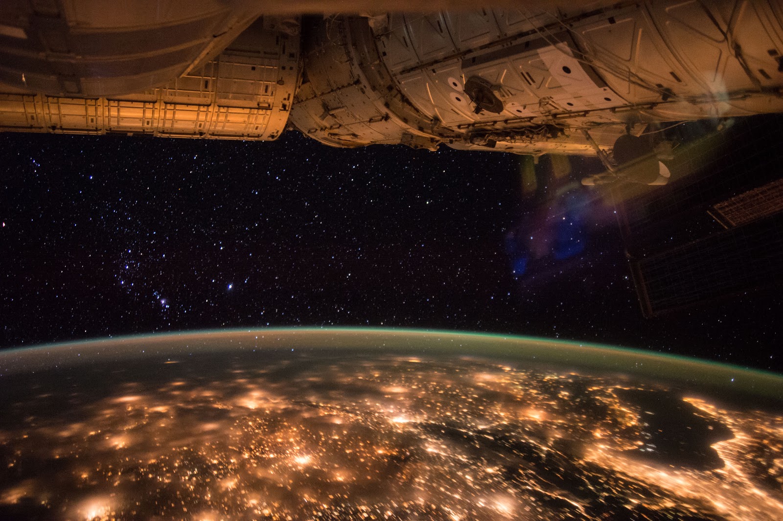 Europe at Night seen from the International Space Station | Earth Blog