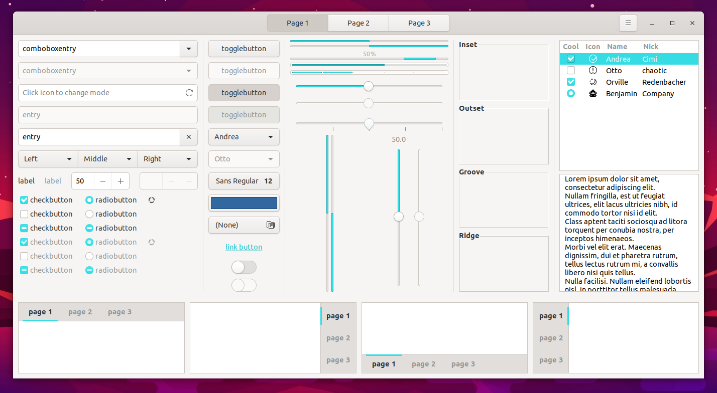 Adwaita Color Variants: GNOME's Default Theme In 12 Colors (Light And Dark GTK3, GTK2 And GNOME ...