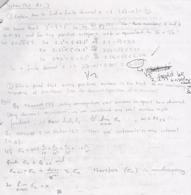 My old math homework from UC Berkeley : Math 153 hw6