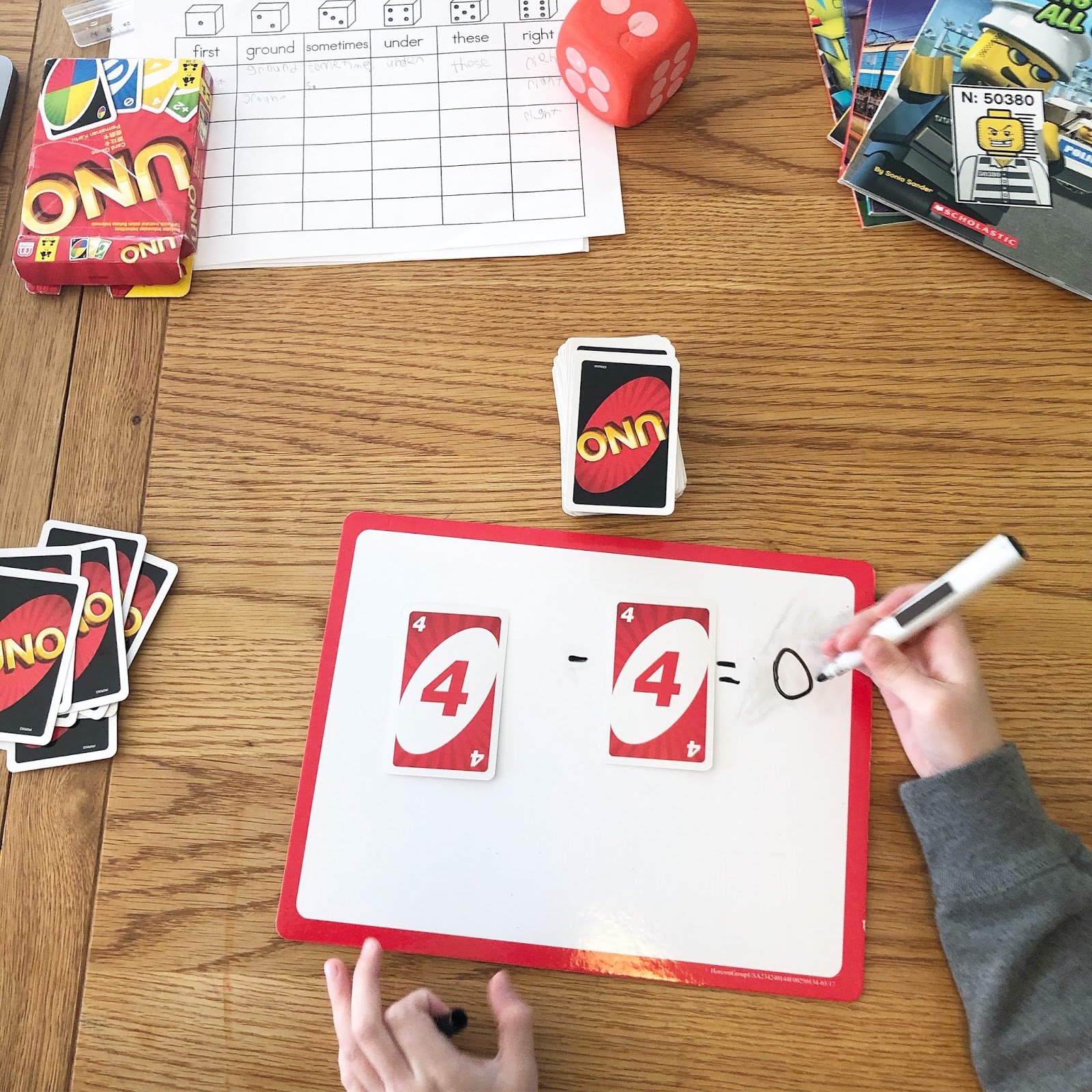 Find the Little Mind: Simple Math Starters with UNO Cards