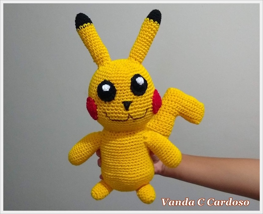 Artesanatos em Crochê Vanda: Pokemon Pikachu amigurumi de crochê