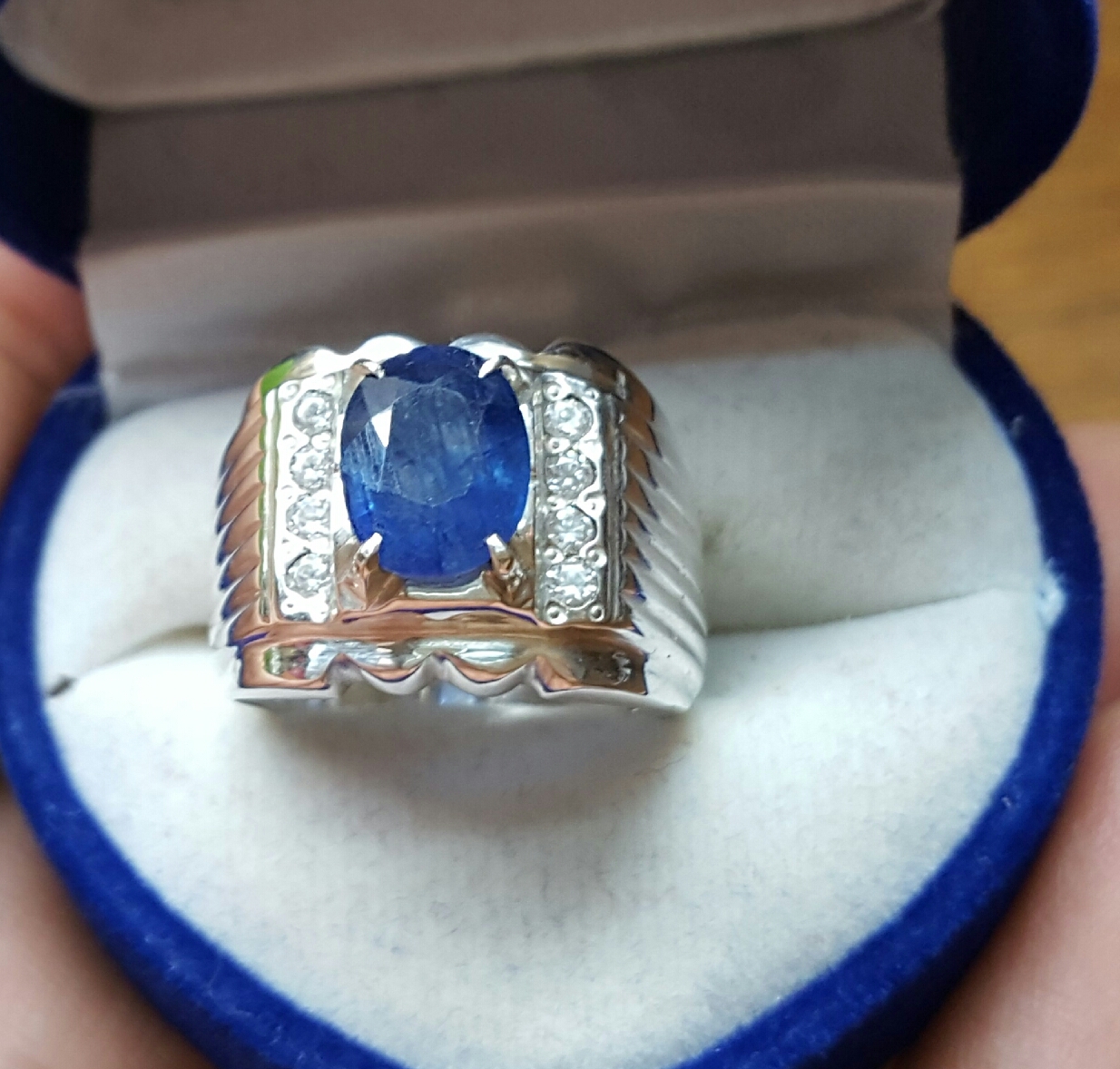 Cincin Permata Gewang: CINCIN PERAK BATU PERMATA NILAM ASLI KOD BL375 ...