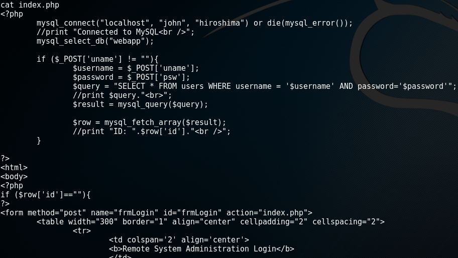 CTF Solutions: Kioptrix Level 2