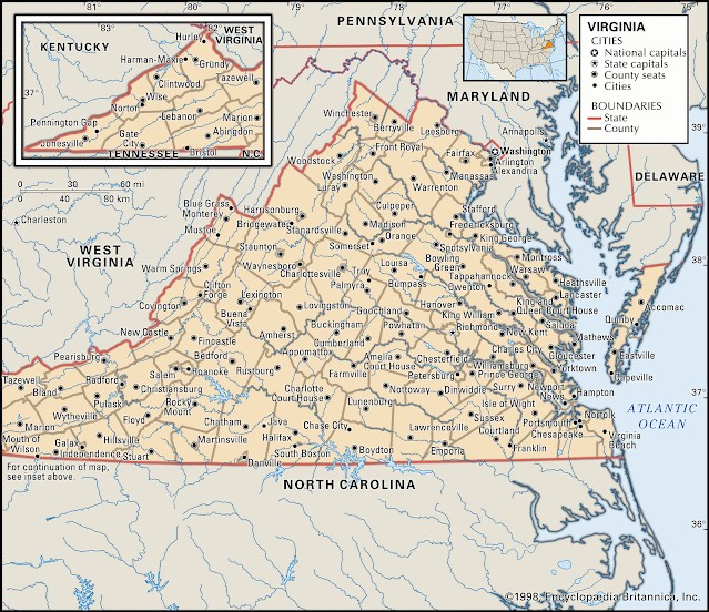 Geography Blog: Map of Virginia