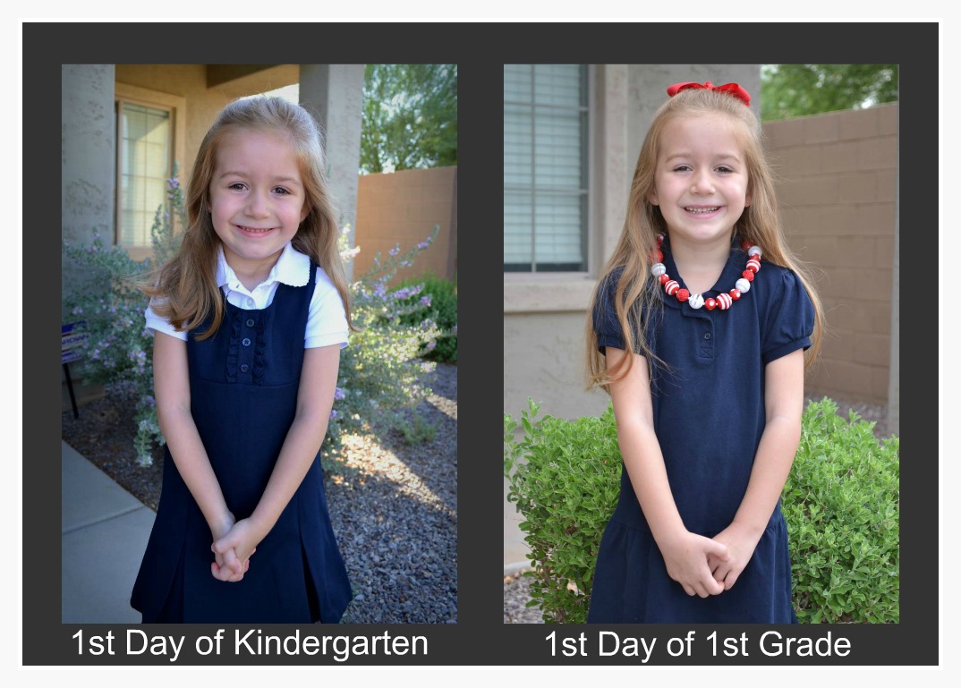 Making Memories: Haylee's 1st Day of School {1st Grade}