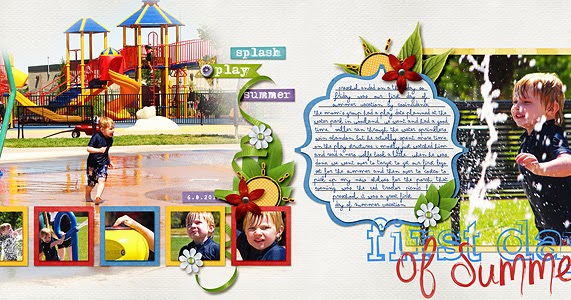 Double Page Layout Inspiration / Scrapping with Liz