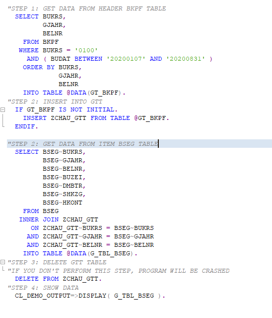 SAP ABAP Central: GTT – another ways to replace FAE