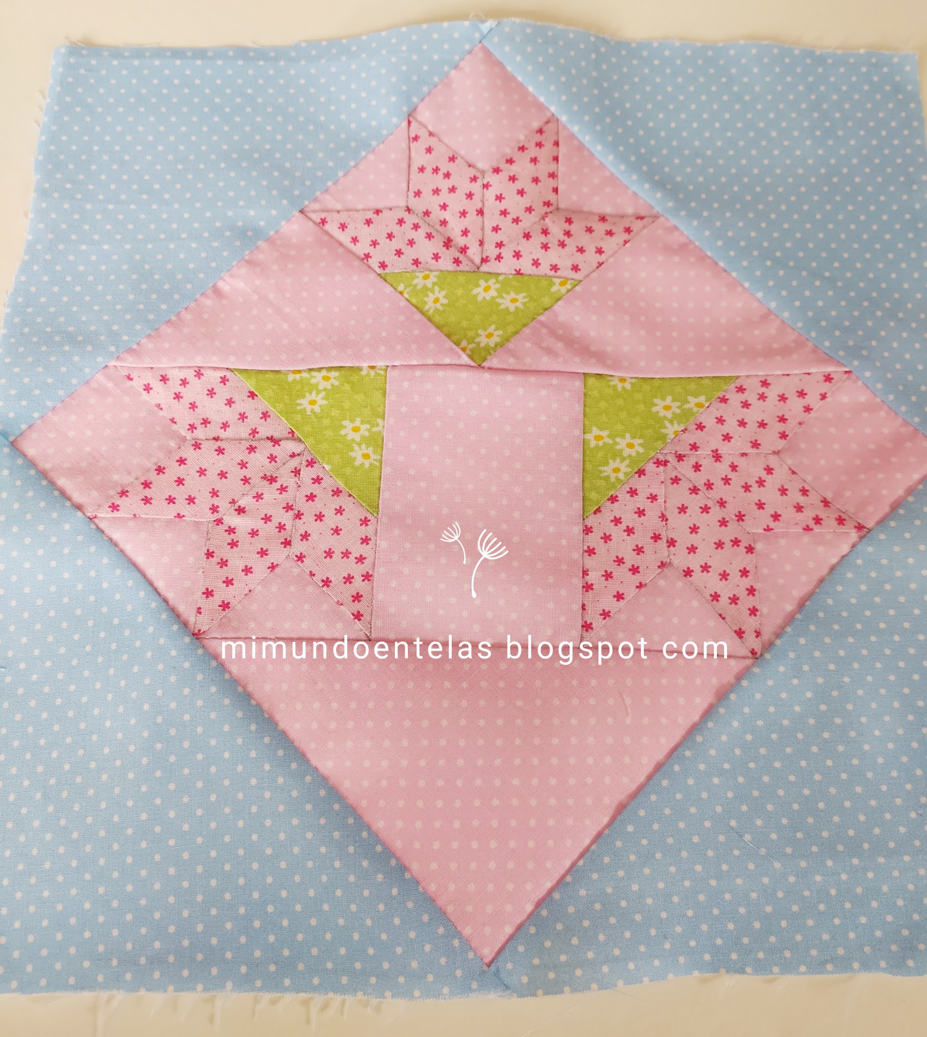 mimundoentelas.com: Patchwork tutorial: Flor de lis