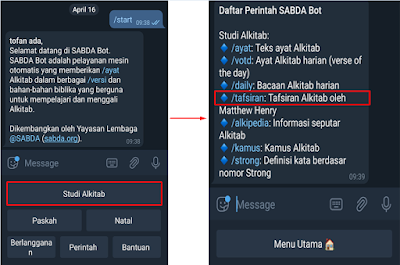 Cara Belajar dan Tafsir Alkitab Menggunakan Bot Telegram - Blogger Toraja
