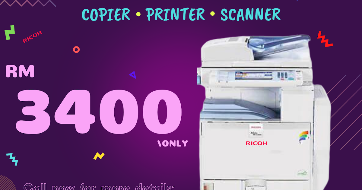 PROMOSI !!!! MESIN FOTOSTAT JENAMA RICOH: RICOH MP 4001 WITH PRINTER ...