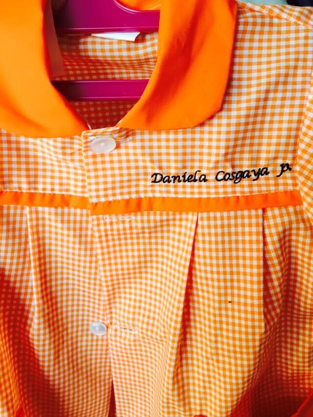 bordados dyt: Mandilones personalizados para la vuelta al cole