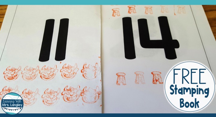 Number Stamping FREEBIE! | Learning with Mrs. Langley