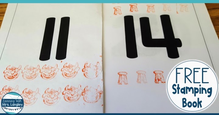 Number Stamping FREEBIE! | Learning with Mrs. Langley