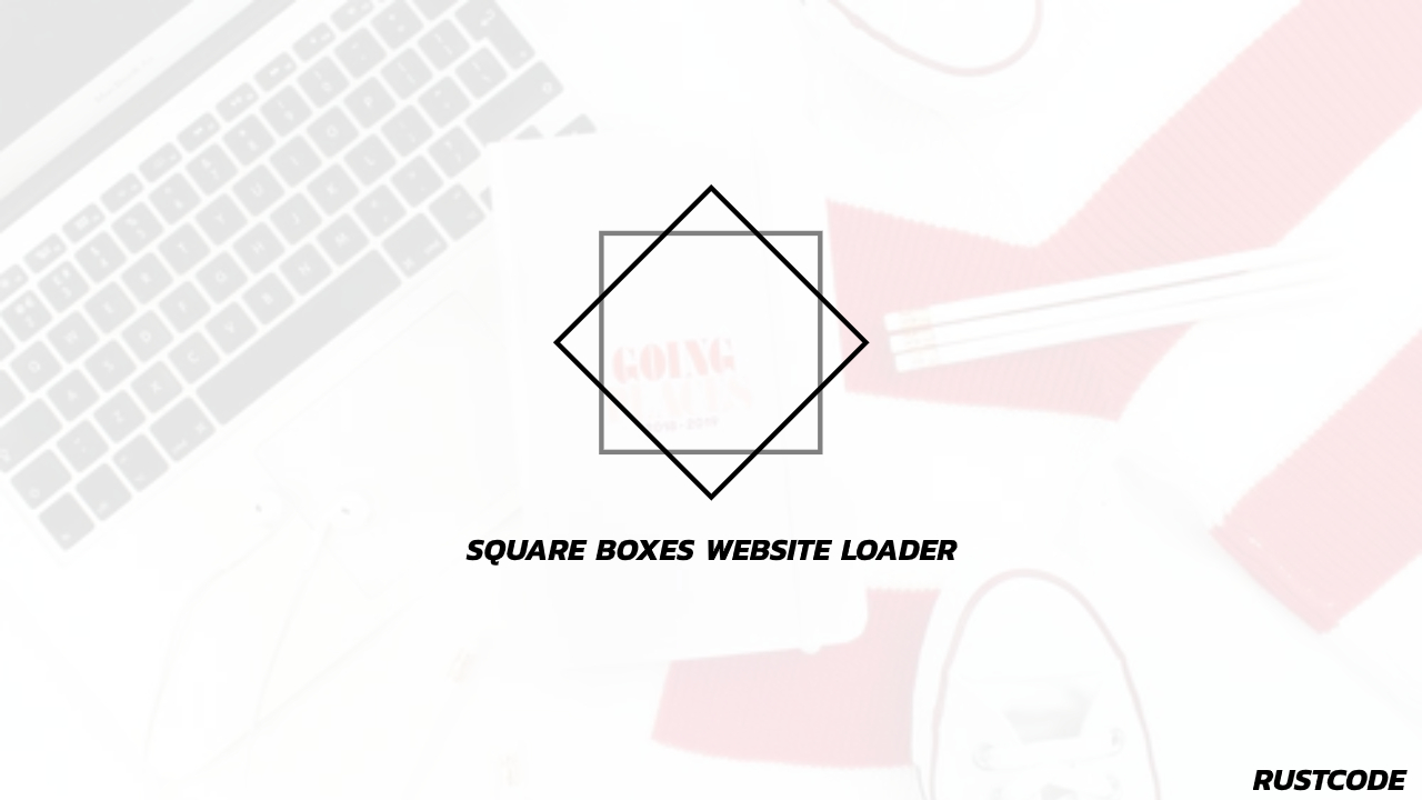 Rotating Boxes Website Loader Html And Css Rustcode