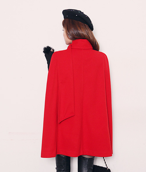 [Dabagirl] Short Red Cape Coat | KSTYLICK - Latest Korean Fashion | K ...