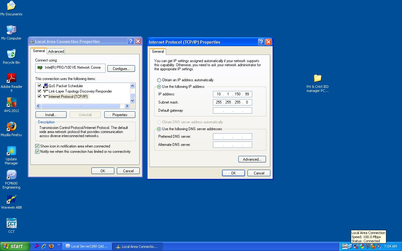 Substation Testing and Commissioning: RED RELAY CONNECT WITH PCM600
