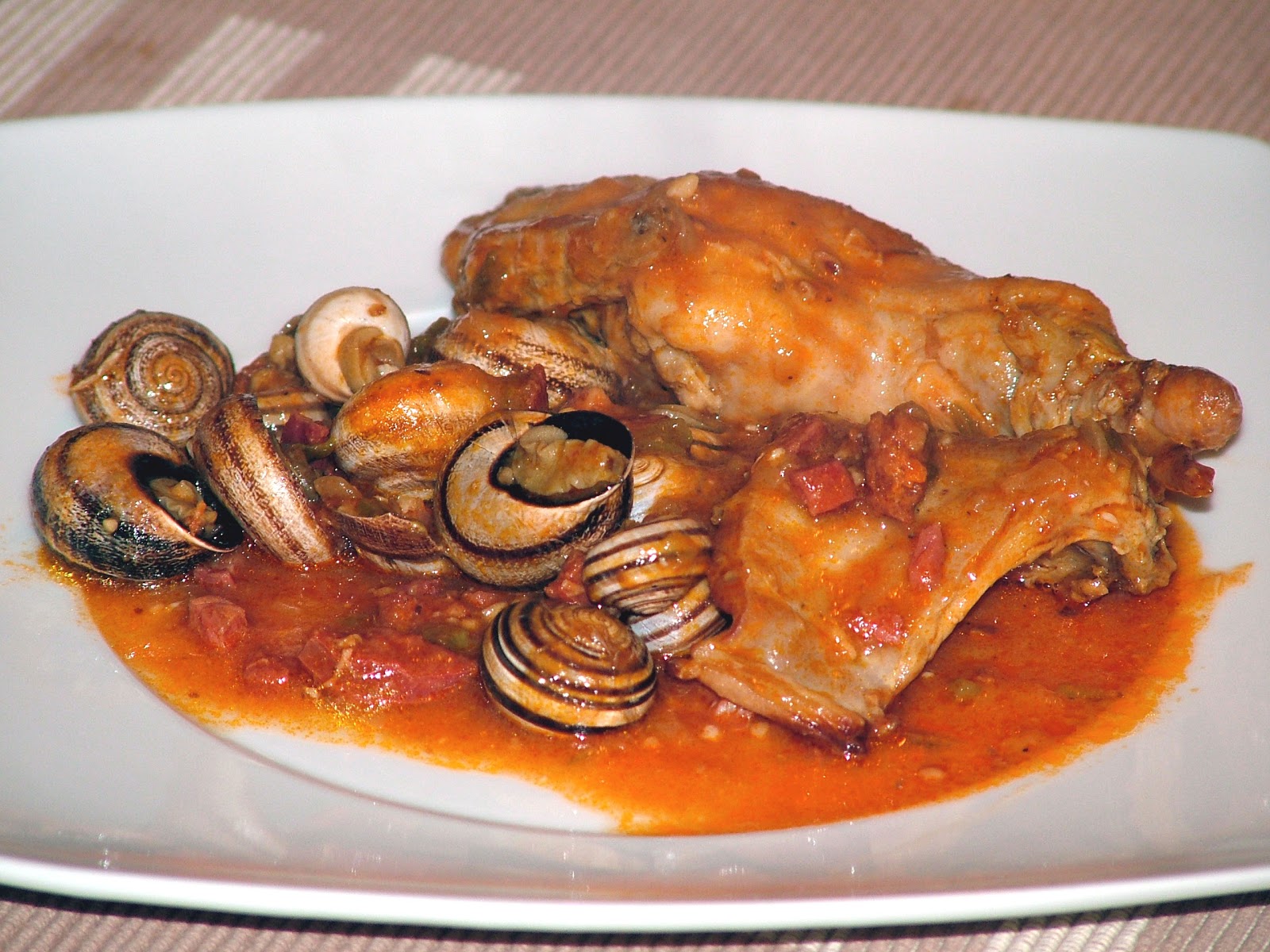 GastroPadi: Conejo con caracoles - Conill amb cargols