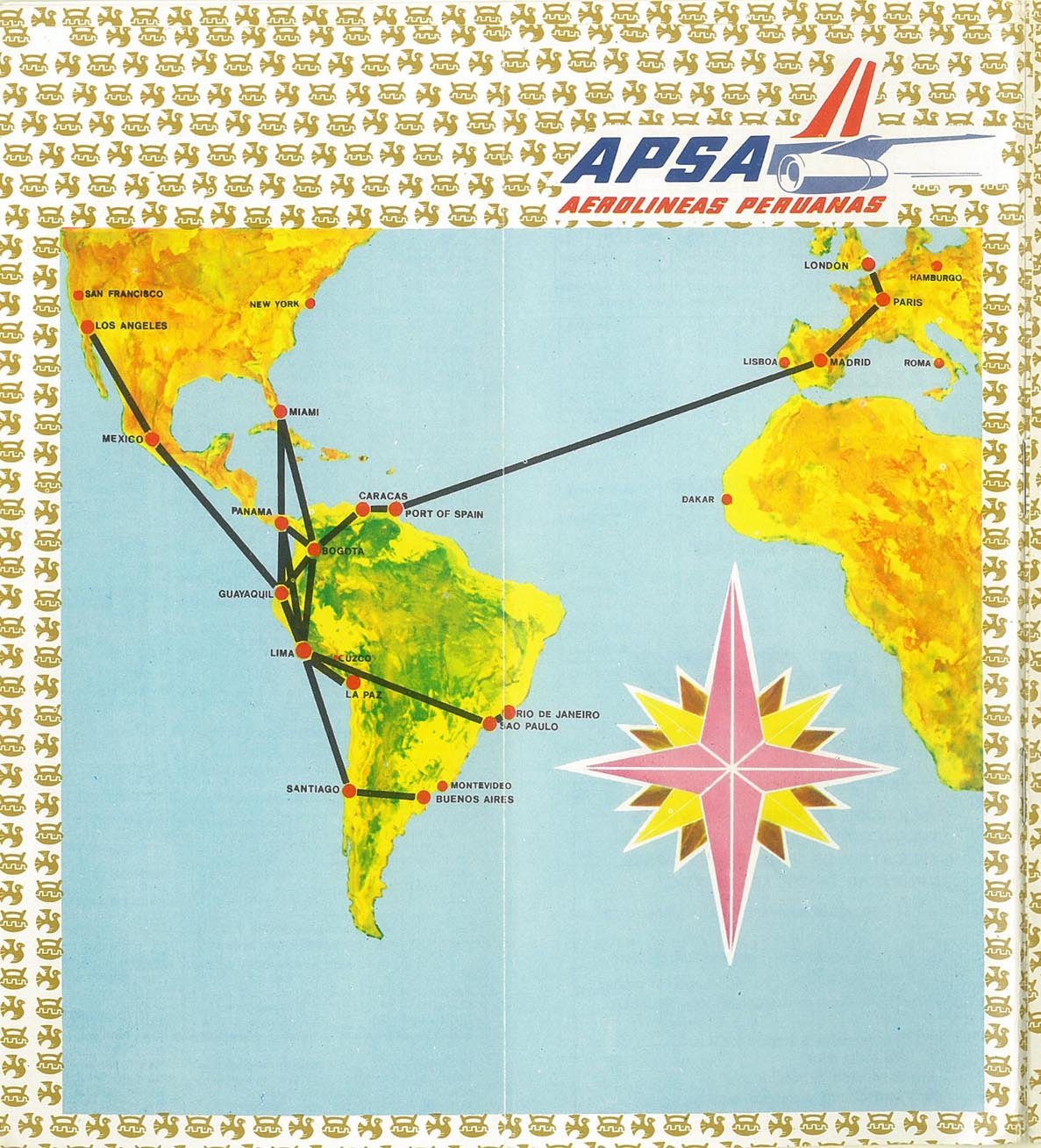 AirlinersMedia - Aviation - Marketing - History: APSA Route Map