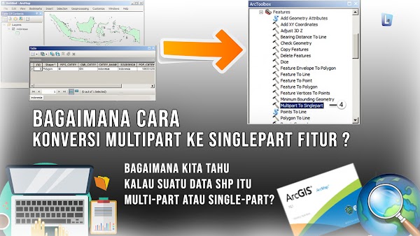 Cara Konversi multipart ke singlepart Fitur pada Arcgis - Lapak GIS