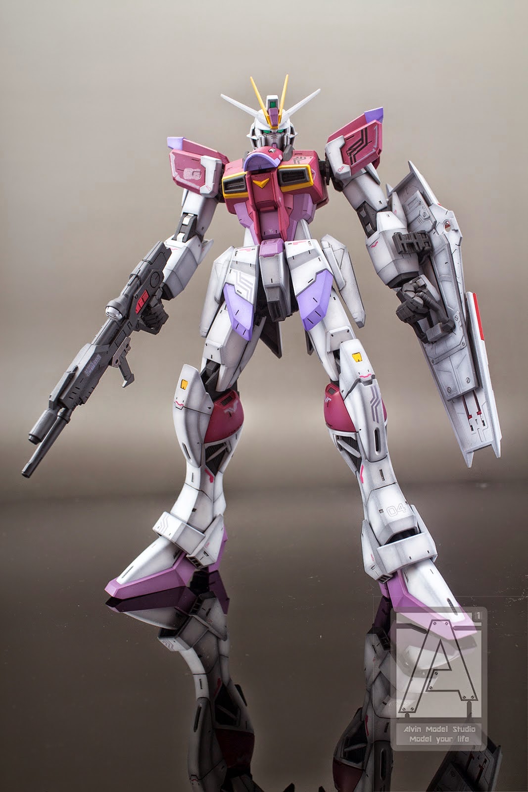 Painted Build: MG 1/100 Destiny Impulse Gundam (R)