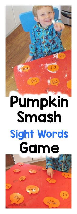 Pumpkin SMASH Sight Word Game Kids Will Love! | School Time Snippets