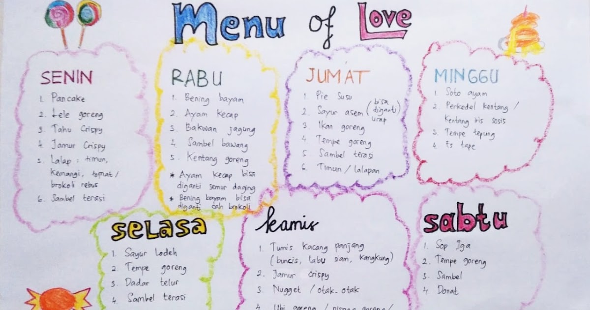 Kayu Sirih: Bingung Mau Masak Apa? Nih, Bu, Daftar Menu untuk Seminggu