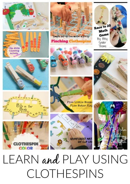 12 Ideas to Boost Fine Motor Skills with Clothespins | School Time Snippets