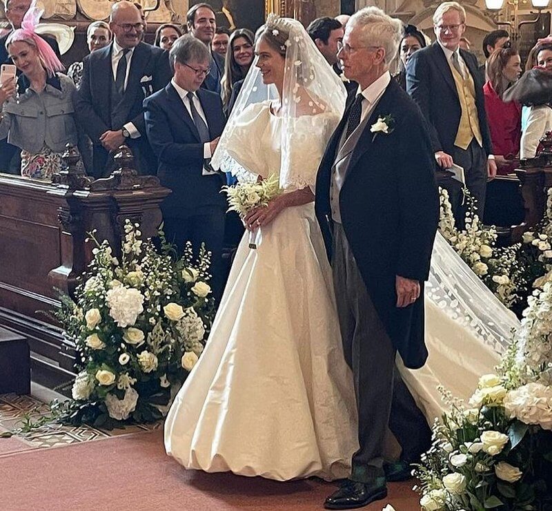 Princess Maria Anunciata got married to Emanuele Musini in Vienna