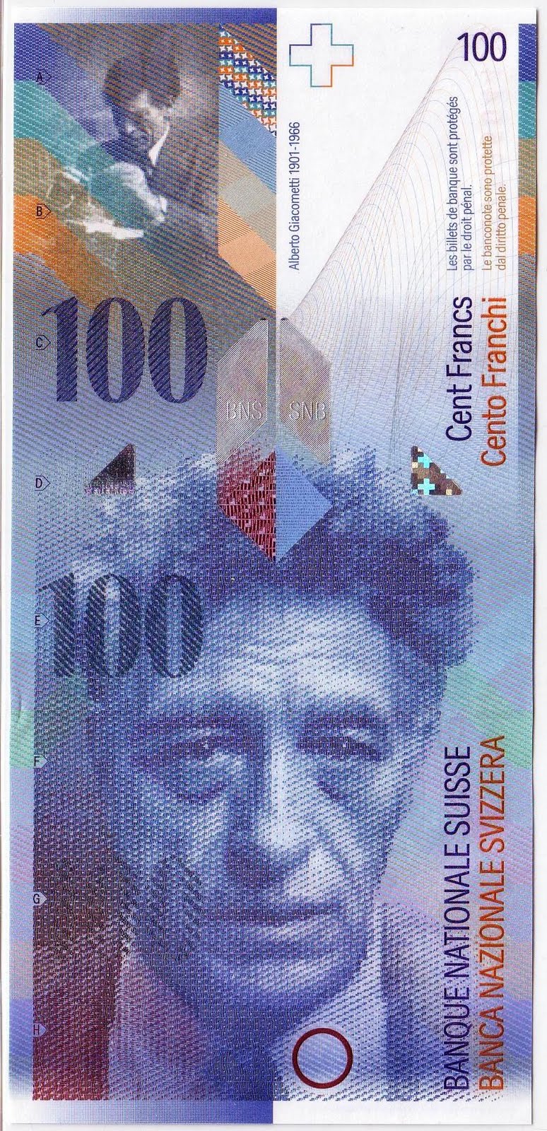 World Banknotes: Switzerland P72 100 Franken