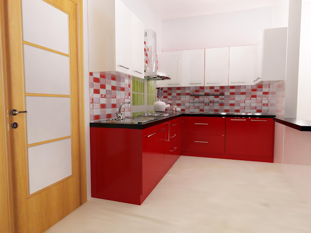 WPC Board Kitchen Cabinets