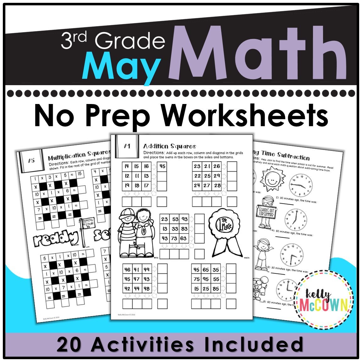 Kelly McCown: 3rd Grade Math Worksheets for May