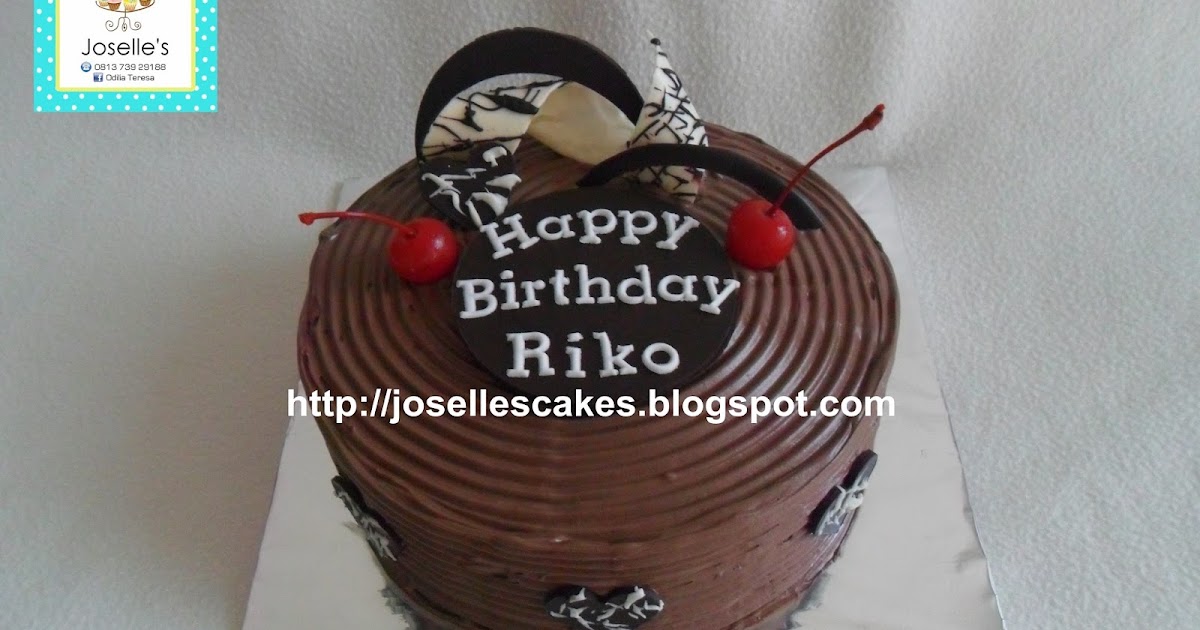 Joselle's Cakes: Chocolate Birthday Cake for Riko