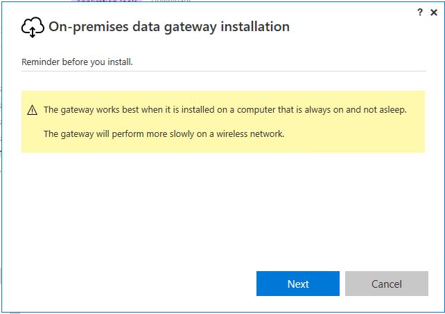 Installing and Configuring On Premises Data Gateway - By adding user to ...