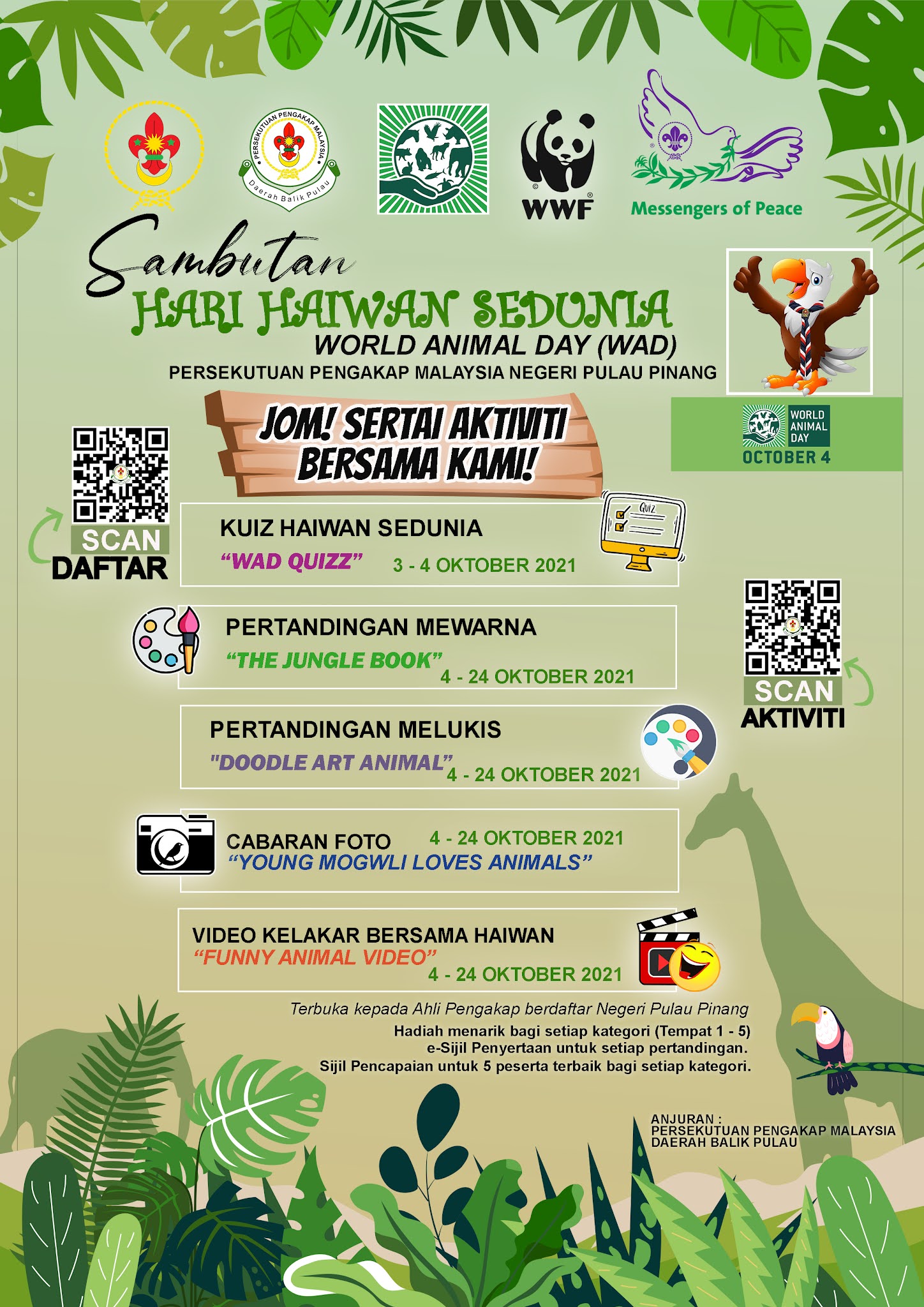 WORLD ANIMAL DAY - PERSEKUTUAN PENGAKAP MALAYSIA DAERAH BALIK PULAU ...