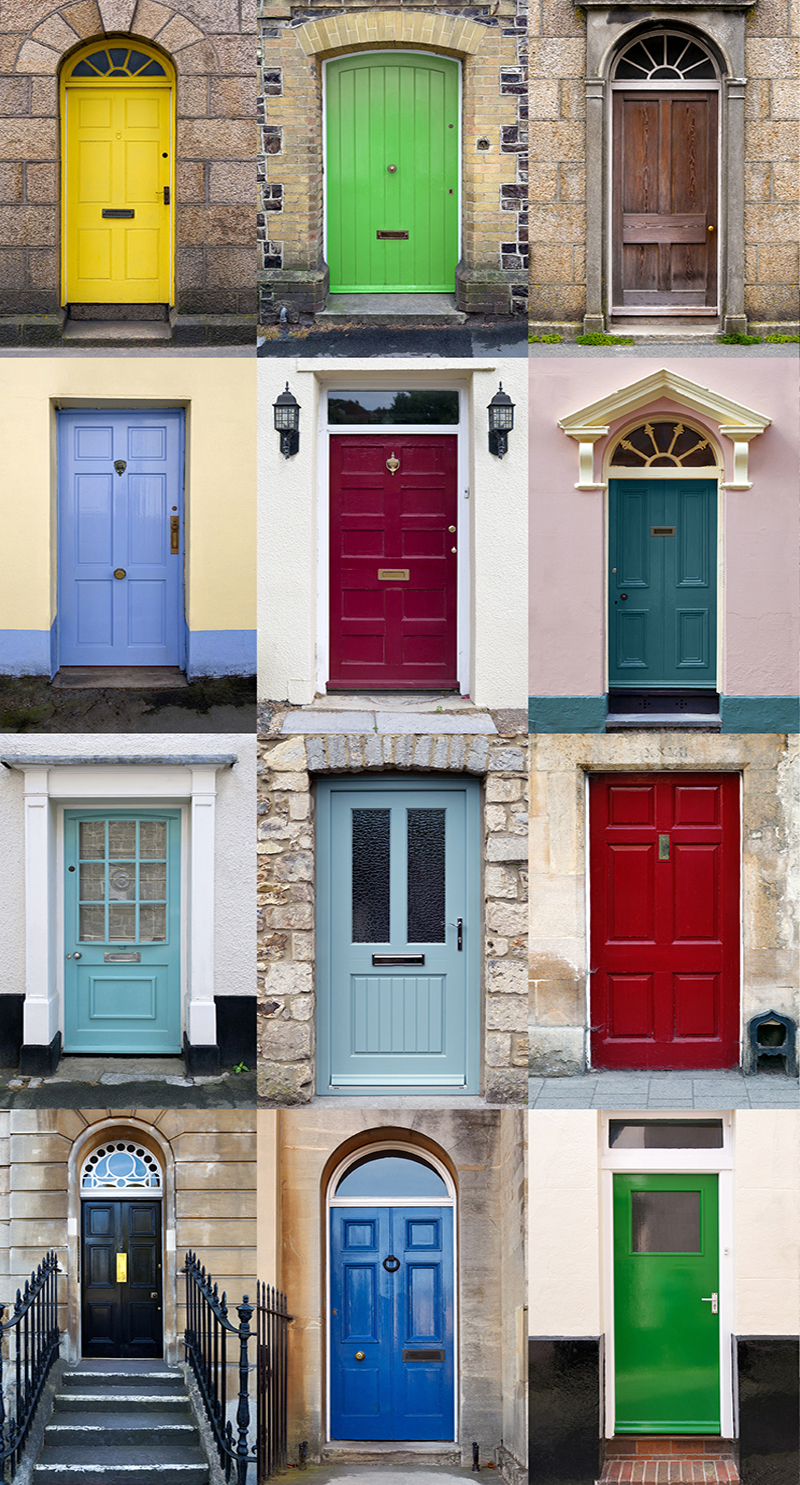 40 examples of colored entrance doors - Lady's Houses
