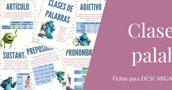 Clases de palabras